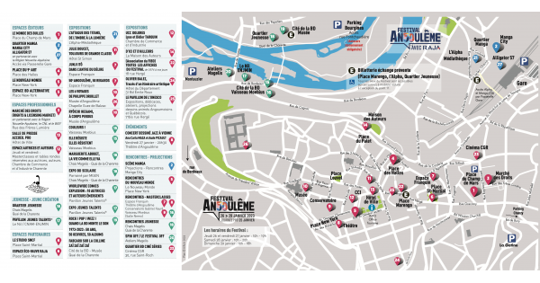 Plans du Festival International de la Bande Dessinée d'Angoulême
